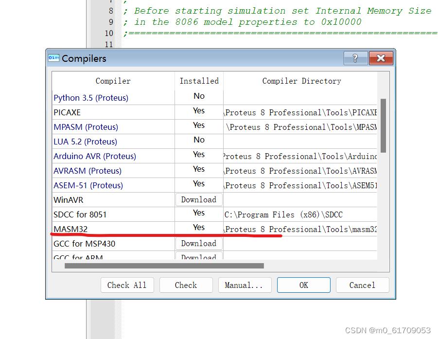 proteus安装编译器MASM32 - proteus相关 - Proteus8软件_Proteus软件